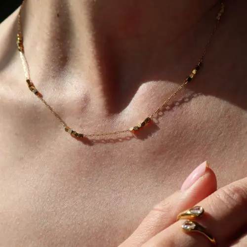 MEIDEYA Square Beads Choker