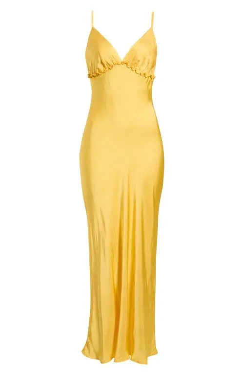 Deluc Trevi Sleeveless Satin Maxi Dress
