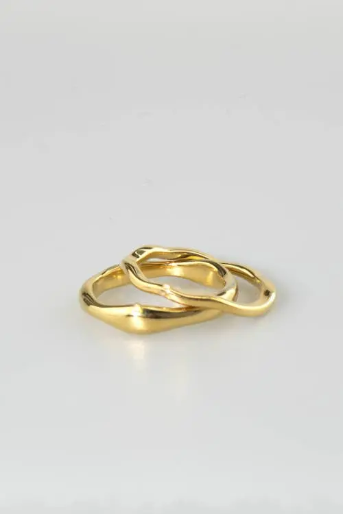 MEIDEYA Luz Double Ring Set