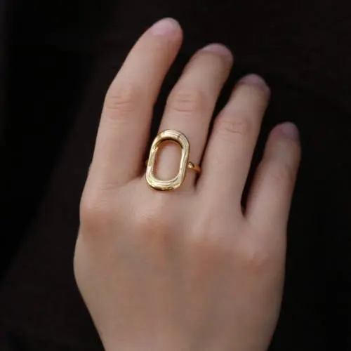 MEIDEYA Open Oval Ring