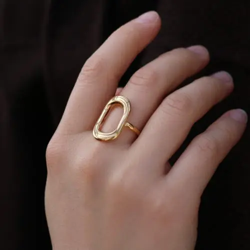 MEIDEYA Open Oval Ring