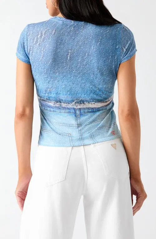 Guess Denim Graphic T-shirt