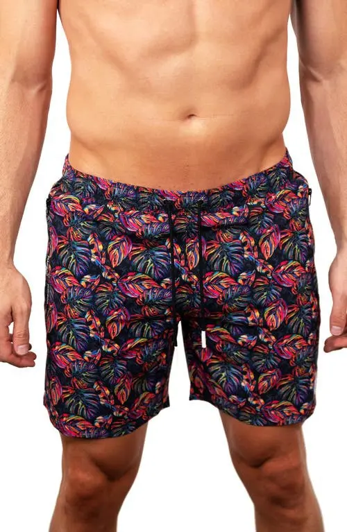 MACEOO Lion Leaves Swim Trunks