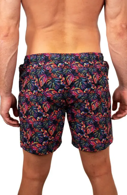 MACEOO Lion Leaves Swim Trunks
