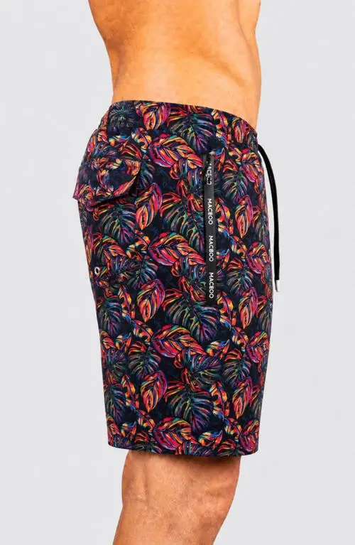 MACEOO Lion Leaves Swim Trunks