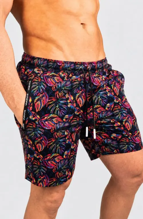 MACEOO Lion Leaves Swim Trunks