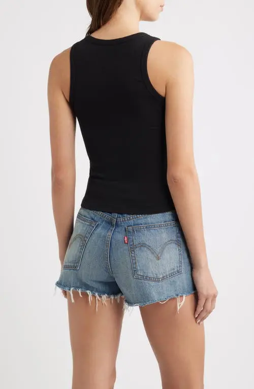 VON DUTCH Logo Rhinestone Rib Tank
