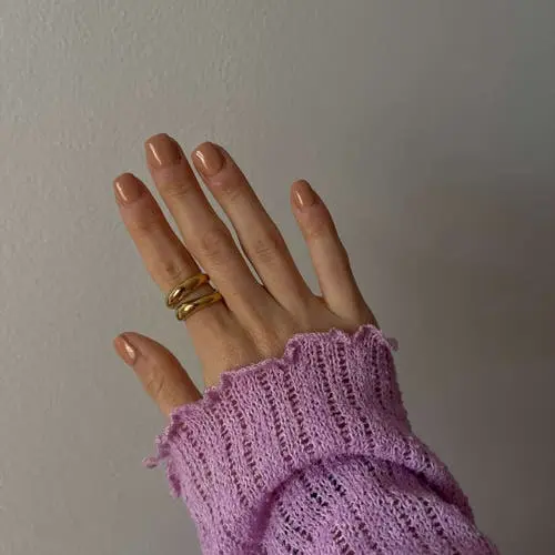 MEIDEYA Thick Double Wave Ring