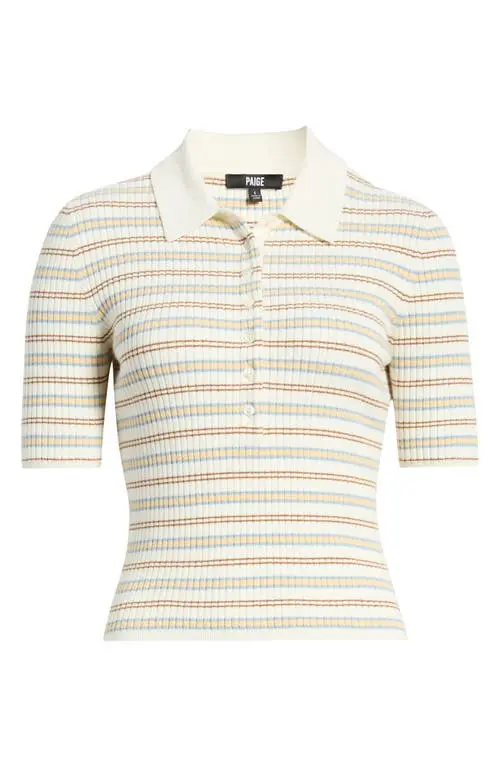 Paige Summit Stripe Organic Cotton Blend Top