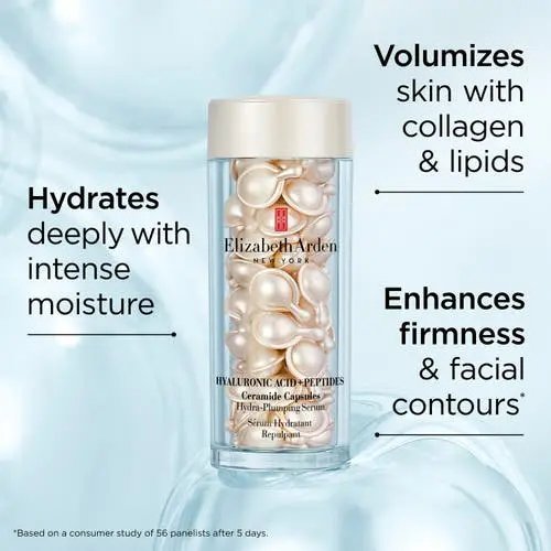 Elizabeth Arden Hyaluronic Acid + Peptides Ceramide Capsules Hydra-plumping Serum - 60ct