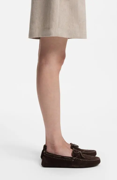 BOSS Roxanne Driving Loafer - Dark Brown