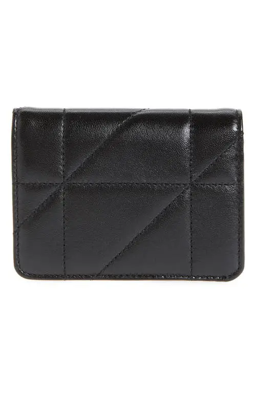 Saint Laurent Jamie Carré Rive Gauche Matelassé Leather Bifold Card Case