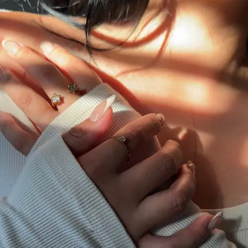 MEIDEYA Crystal Double Star Ring