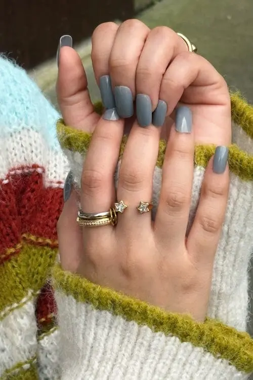 MEIDEYA Crystal Double Star Ring