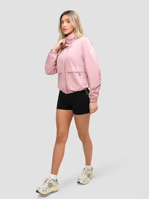 JACK1T Atlas Lightweight Windbreaker Jacket - Dusty Pink