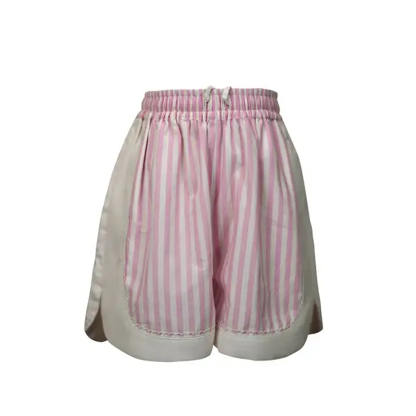 MUDA CLOTHING FZ LLC Pink / White Luna Pink & White Stripe Shorts