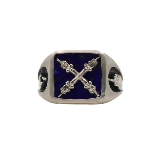 APRÈS YOUTH Blue / Silver Introvert Signet Ring Lapis