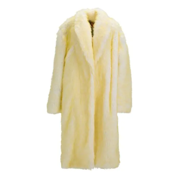 MOV Dramatic Oversized Fur Coat — Vegan Fur With Wild Artistic Lining In Daring