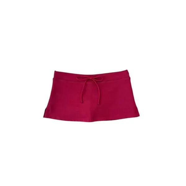 GIGI CLOTHING Micro Mini Skirt In Berry Kiss