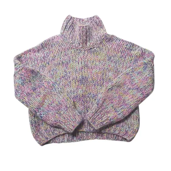 ESSIEN & EMRE Hand Knitted Wool Mohair Turtle Neck Jumper