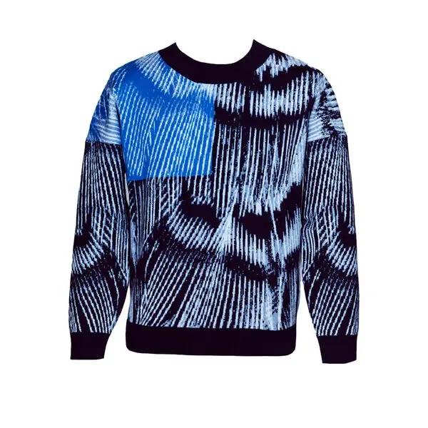 ESSIEN & EMRE Alatus Merino Wool Knitted Pattern Jumper