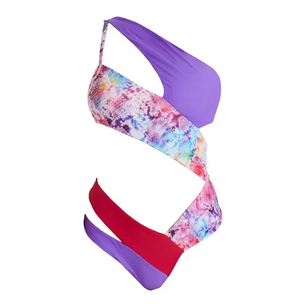 SANCHA THE BRAND Red / White Calidi Cobra One Piece Swimsuit