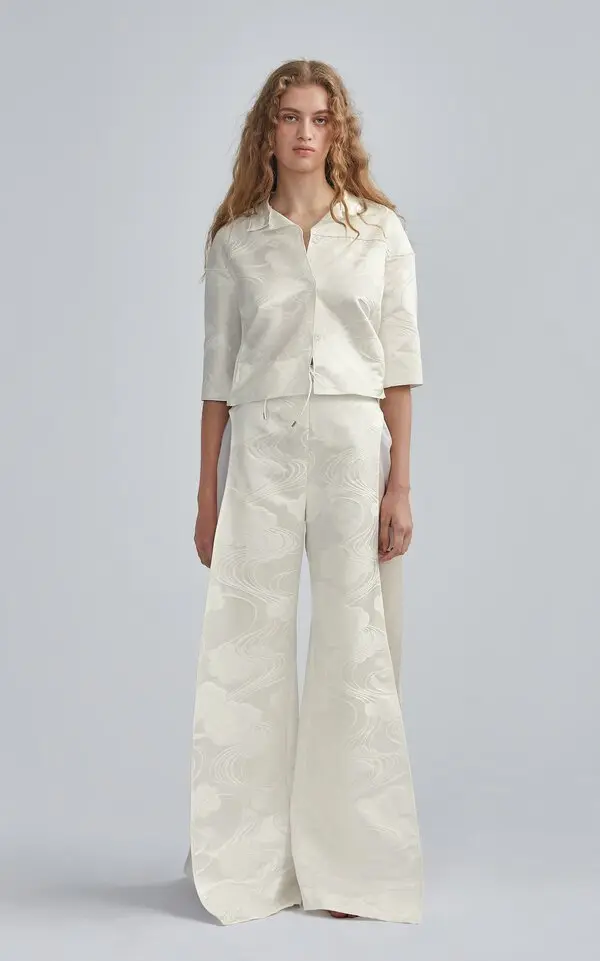 DAR ZÉRO STUDIO Side-panel Silk Surf Pants