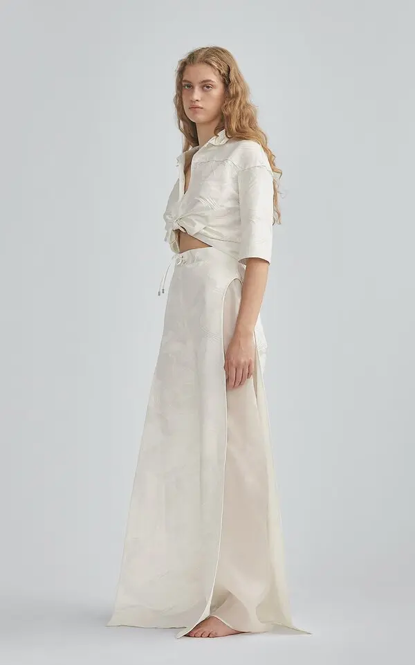 DAR ZÉRO STUDIO Side-panel Silk Surf Pants