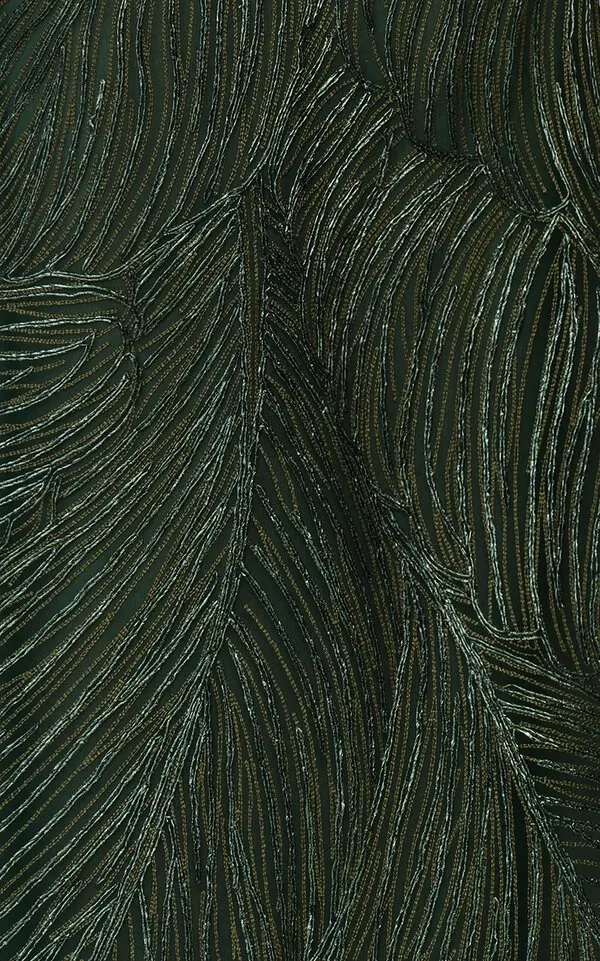Naeem Khan Metallic Raffia Bustier Strapless Fit-and-flare Gown