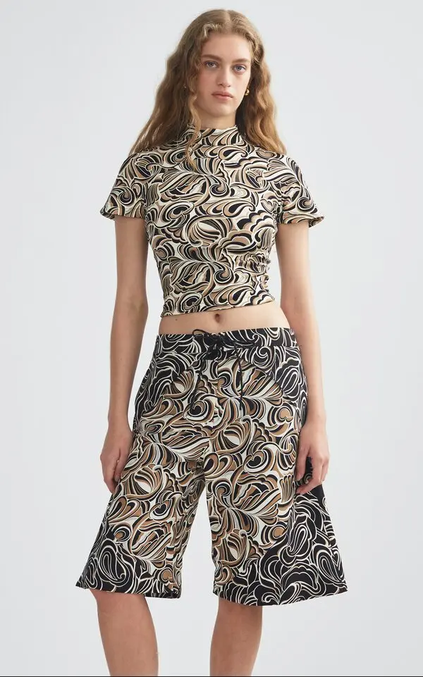 DAR ZÉRO STUDIO Silk Faille Board Shorts