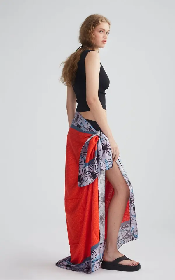 DAR ZÉRO STUDIO Printed Silk Scarf
