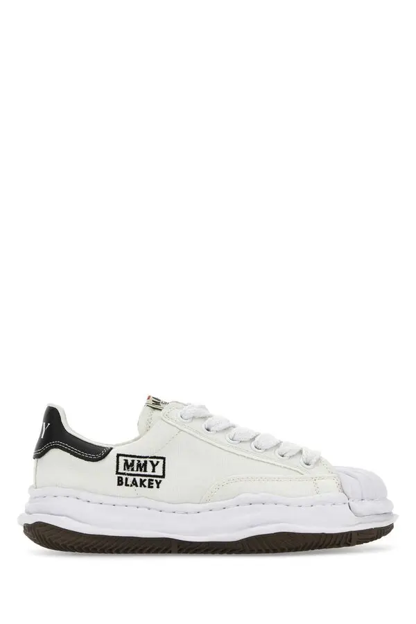 Mihara Yasuhiro Canvas Lace Up Sneakers - White