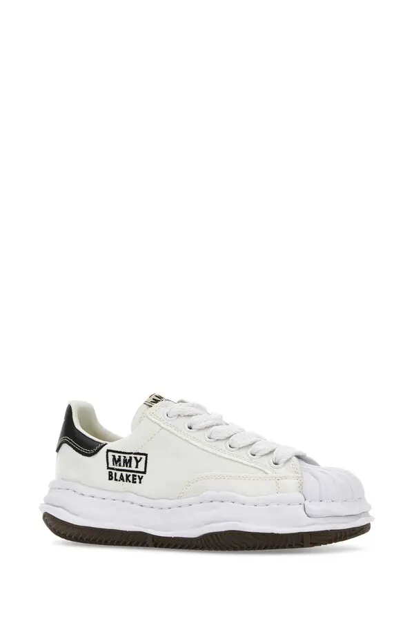 Mihara Yasuhiro Canvas Lace Up Sneakers - White