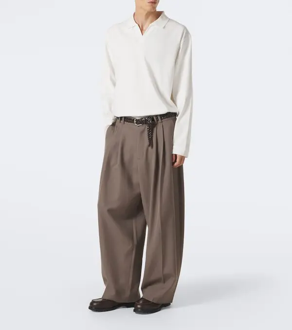Studio Nicholson Cotton Polo Jersey Shirt