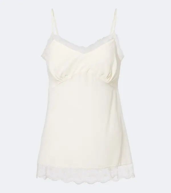 Simone Rocha Lace-trimmed Camisole - White