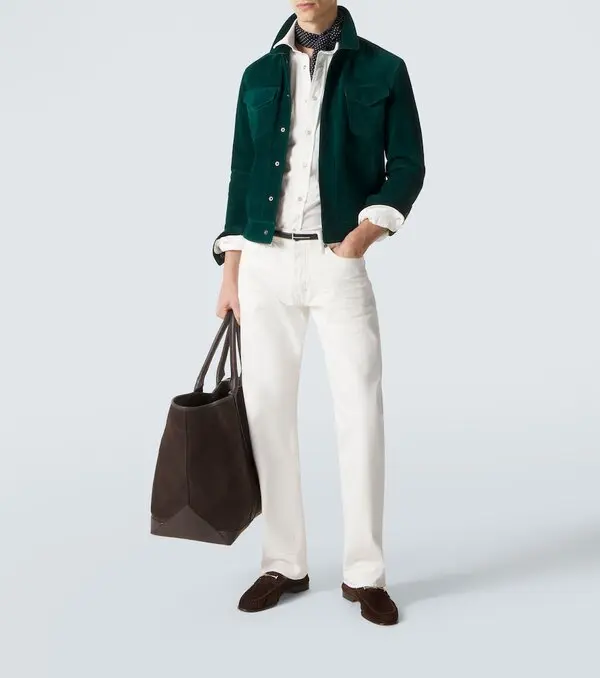 TOM FORD Cotton Corduroy Western Shirt - White
