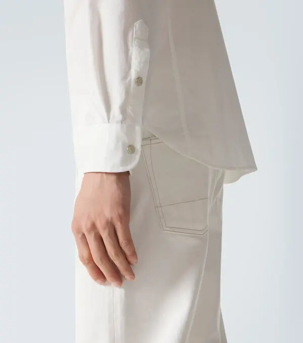 TOM FORD Cotton Corduroy Western Shirt - White