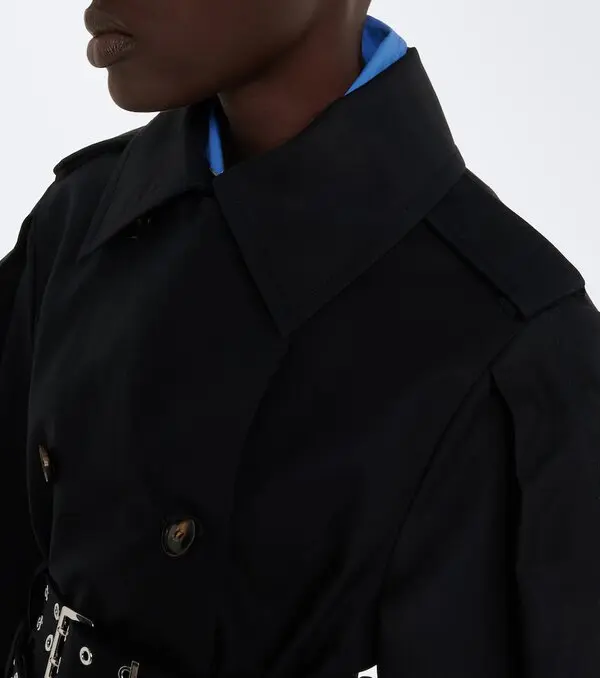 GANNI Cotton Trench Coat