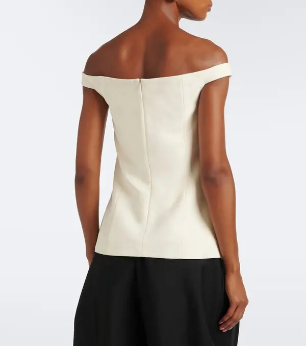 RÓHE Off-shoulder Top - White