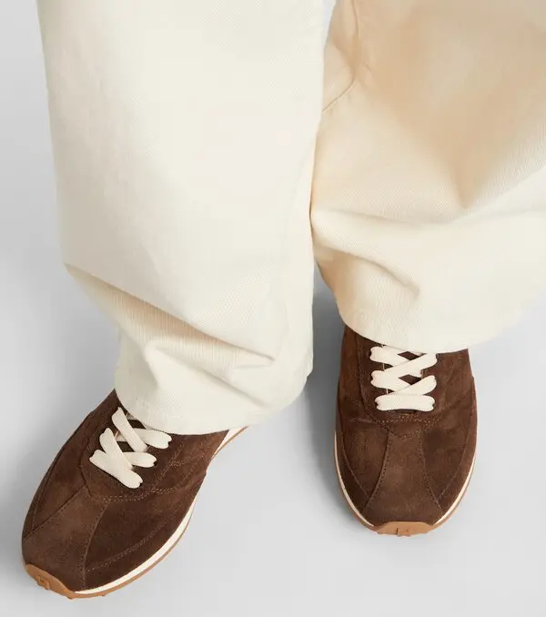 Hogan Suede Lace-up Sneakers - Brown