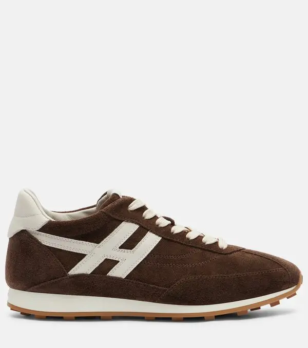 Hogan Suede Lace-up Sneakers - Brown