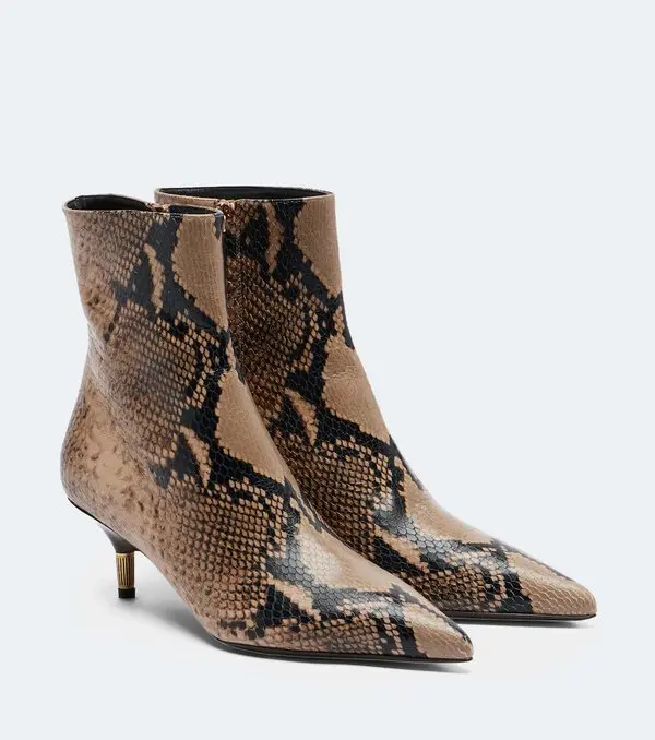 Khaite Bella Ankle Boots - Beige