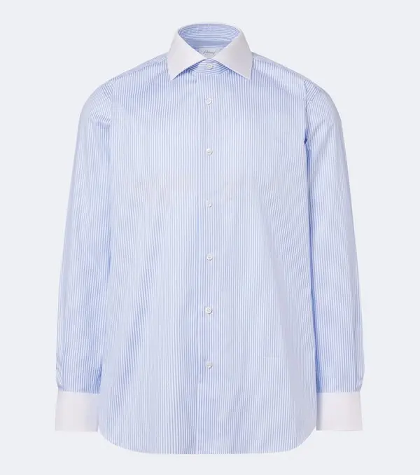 Brioni Striped Cotton Shirt