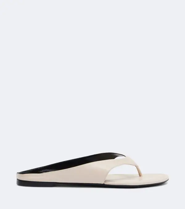HERBERT LEVINE Sunkissed Leather Thong Sandals