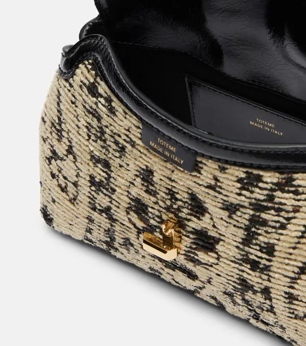 TOTEME T-lock Mini Clutch - Beige
