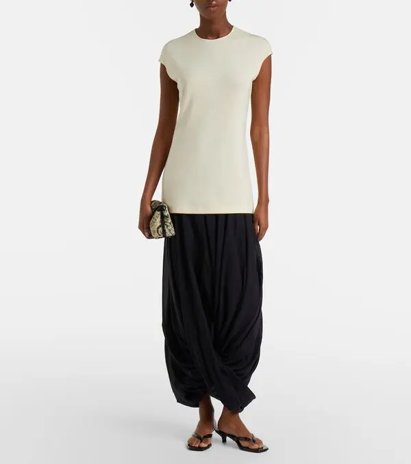 TOTEME T-lock Mini Clutch - Beige