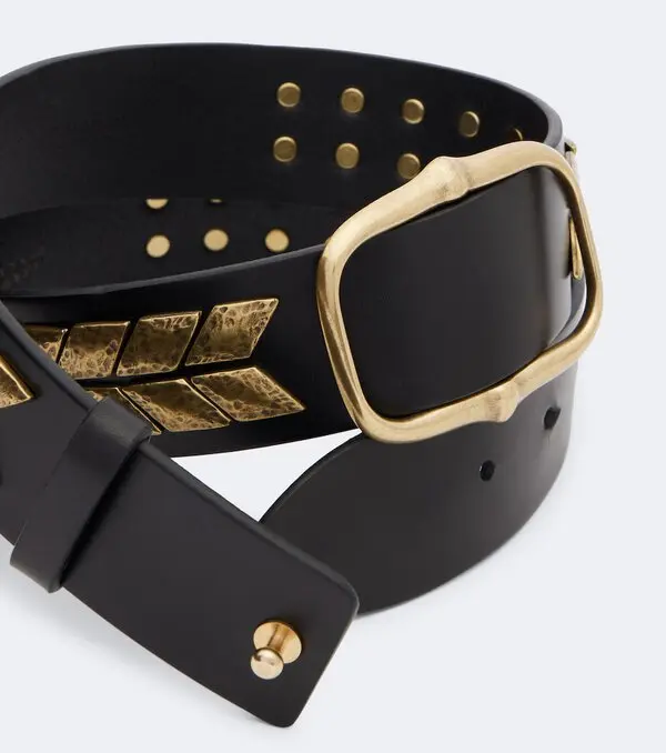 Isabel Marant Étoile Belja Leather Belt - Black