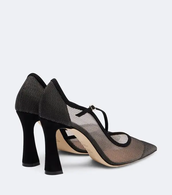 MALONE SOULIERS D'orsay Suede-trimmed Pumps