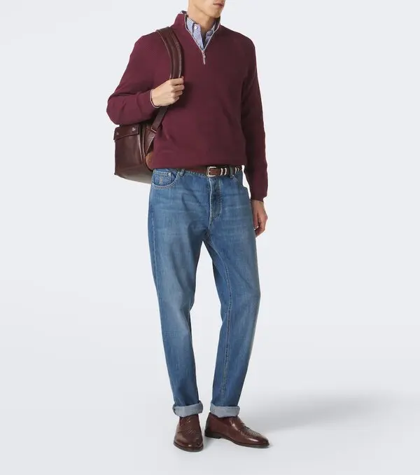 Brunello Cucinelli Ribbed-knit Cotton Sweater