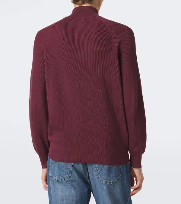 Brunello Cucinelli Ribbed-knit Cotton Sweater